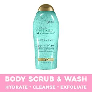 OGX Sea Kelp & Hyaluronic Acid Body Scrub & Wash 19.5 fl oz