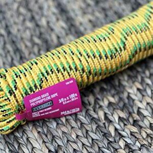 Everbilt Diamond-braid Poly Rope 3/8" X 100"