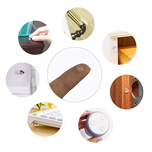 Cabinet Bumpers Tiny Drawer Bumpers Pads ，Self-Adhesive Clear Rubber Dots Feet Tiny Bumpons for Furniture Table Laptop 200 PCS