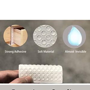 Cabinet Bumpers Tiny Drawer Bumpers Pads ，Self-Adhesive Clear Rubber Dots Feet Tiny Bumpons for Furniture Table Laptop 200 PCS