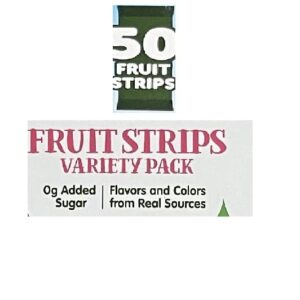 Stretch Island Fruit Leather Snacks Variety Pack, Cherry, Apple, Strawberry, Apricot, Grape, Raspberry, 0.5 Ounce No Added Sugar (Pack of 50) 24.7 Ounce