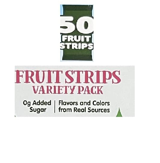 Stretch Island Fruit Leather Snacks Variety Pack, Cherry, Apple, Strawberry, Apricot, Grape, Raspberry, 0.5 Ounce No Added Sugar (Pack of 50) 24.7 Ounce