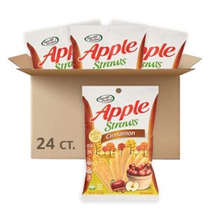 sensible portions apple straws, cinnamon, snack size, 1 oz (pack of 24)