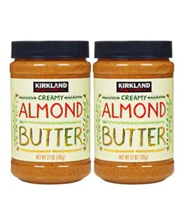 kirkland signature pure creamy smooth almond butter: 2 count (54 oz.)