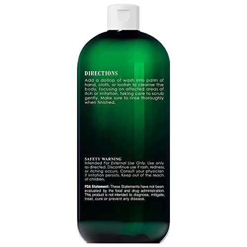 Botanic Hearth Tea Tree Body Wash, Helps with Nails, Athletes Foot, Ringworms, Jock Itch, Acne, Eczema & Body Odor, Soothes Itching & Promotes Healthy Skin and Feet, Naturally Scented, 16 fl oz