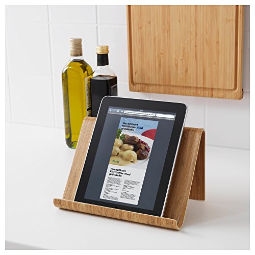 Ikea Comfortable and Adjustable Kitchen Cooking Tablet Stand (Bamboo)