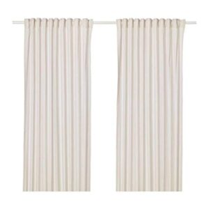 ikea hannalill curtains 1 pair beige 304.108.83 size 57×98