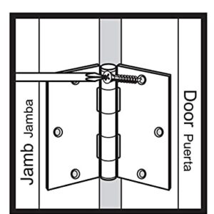 3-1/2 in. Matte Black Square Corner Smooth Action Hinge (3-Pack)