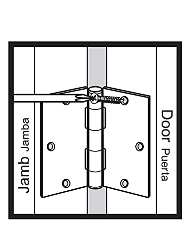 3-1/2 in. Matte Black Square Corner Smooth Action Hinge (3-Pack)