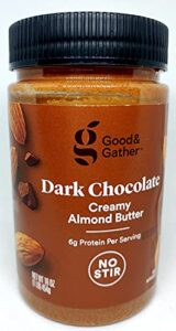 good & gather, dark chocolate creamy almond butter, 1 lb (one pack)