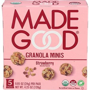 MADEGOOD Organic Strawberry Granola Minis, 4.25 OZ