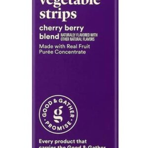 Good & Gather Organic Fruit & Vegetable Strips. Cherry Berry Blend. 18 Count. Gluten Free Certified.