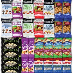 30 Packets of Delicious & Healthy Mixed Nuts | Trail Mix and Nuts Snack Variety Pack - Snacks | 30 Single Serve Individual Packs of Different Nuts | Niro Assortment