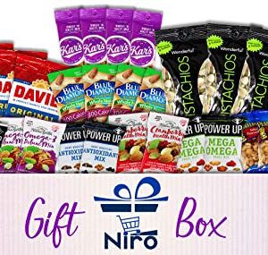 30 Packets of Delicious & Healthy Mixed Nuts | Trail Mix and Nuts Snack Variety Pack - Snacks | 30 Single Serve Individual Packs of Different Nuts | Niro Assortment