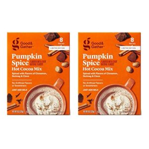 Good & Gather Pumpkin Spice Hot Cocoa Mix! Pumpkin Spice Flavored Hot Cocoa! Made With Premium Cocoa For A Rich And Satisfying Taste! Choose Your Flavor! (2 Pack Pumpkin Spice)