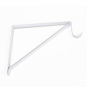 everbilt 9.5 in. x 11 in. x 0.87 in. white shelf and rod bracket