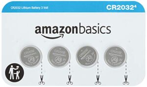 amazon basics 4 pack cr2032 3 volt lithium coin cell battery