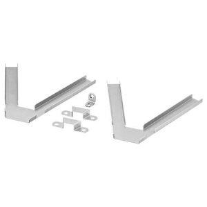 ikea billy corner hardware, galvanized