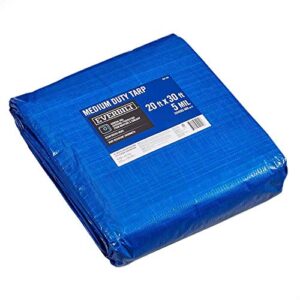 everbilt py006 20 ft. x 30 ft. blue medium duty general purpose tarp