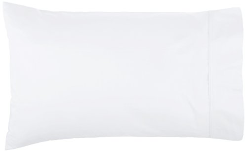 Amazon Basics 400 Thread Count Cotton Pillow Cases - Standard, Set of 2, White