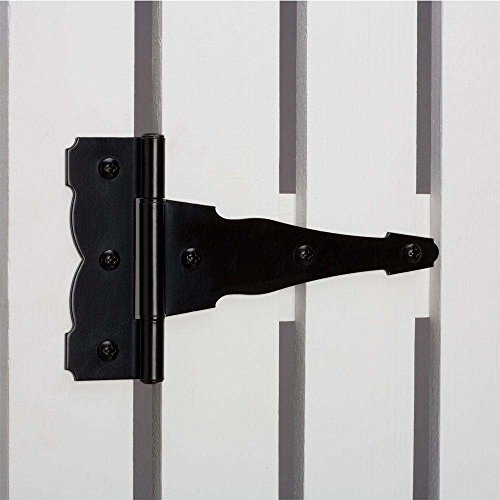 Everbilt Black Decorative Gate Hinge and Latch Set hardware parts (Black)