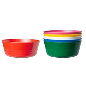 ikea kalas 301.929.60 bpa-free bowl, assorted colors, 6-pack