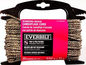 everbilt diamond braid camouflage cord with winder, 75 ft.