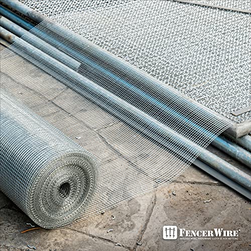 Fencer Wire 23 Gauge Galvanized Hardware Cloth with Mesh Size 1/4" x 1/4" (2 ft. x 50 ft.)