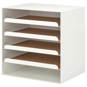 ikea – kvissle letter tray, white