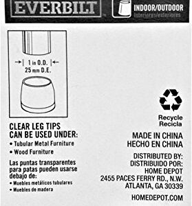 Everbilt Clear 1 Inch Leg Tips, 4-Pack