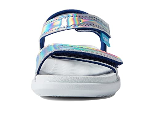 Native Shoes Kids Charley Hologram (Toddler) Flat Sandals for Kids - Metallic Synthetic Upper, Man Made Outsole, and Round Toe 7 Toddler M