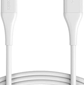 Amazon Basics USB-C to Lightning Cable, MFi Certified Charging Cord for Apple iPhone 14 13 12 11 X Xs Pro, Pro Max, Plus, iPad, 10,000 Bend Lifespan - White, 6-Ft