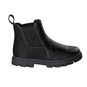 Native Shoes Kids Kensington Treklite Unisex Booties for Toddlers & Little Kids - Vegan, All-weather Rounder, Waterproof Chelsea-Style Shoes - Jiffy Black 10 Toddler M