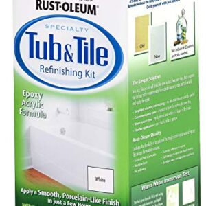 RUST-OLEUM 7860519 Acrylic Tub and Tile Refinishing 2-Part Kit, White 2 Pack