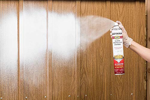 Rust-Oleum 334133 Stops Rust Turbo Spray Paint, 24 oz, Gloss White