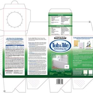 New Rust-Oleum Tub & Tile Refinishing 2 Part Kit White 7860519 32 oz Rustoleum