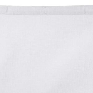 Amazon Basics Linen Style Bathroom Shower Curtain - Bright White, 72 Inch