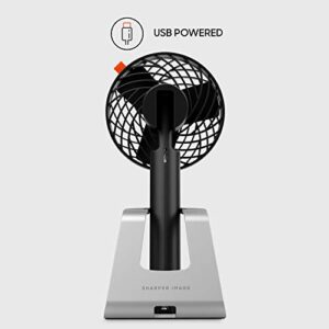 Sharper Image GO 4C Rechargeable Handheld Personal Fan with Charging Dock