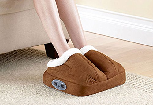 Sharper Image Warming Foot Massager - Tan