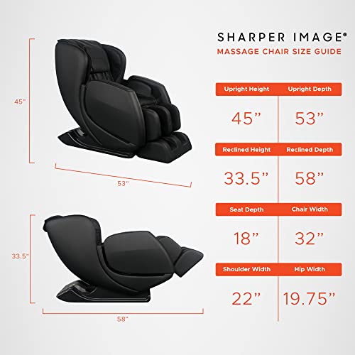 Sharper Image Revival Massage Chair, Featuring Zero-Gravity Recliner, Lumbar Heat, and 4-Node Massage Robot, Tapping, Kneading, Roller Massaging Techniques