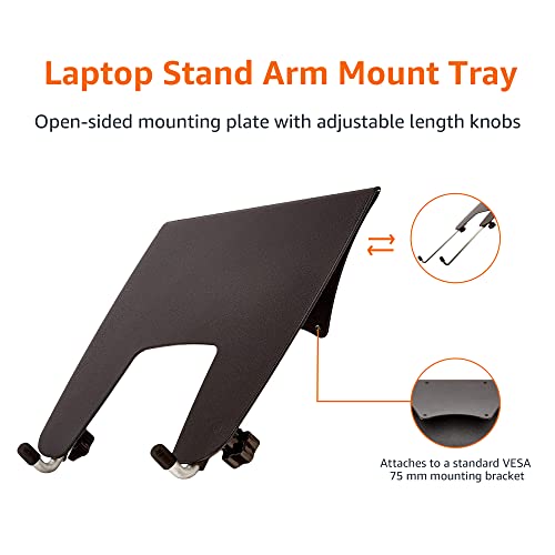 Amazon Basics Notebook Laptop Stand Arm Mount Tray