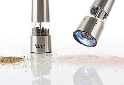 Sharper Image Illuminating Electric Salt and Pepper Mill Set