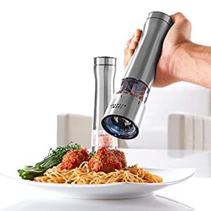 Sharper Image Illuminating Electric Salt and Pepper Mill Set