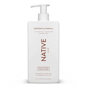 Native Coconut & Vanilla Moisturizing Vegan Conditioner, Clean, Sulfate, Paraben and Silicone Free - 16.5 fl oz