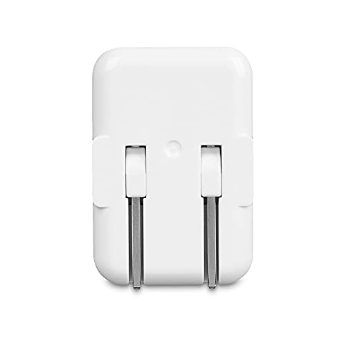 AmazonBasics 12W One-Port USB-A Wall Charger (2.4 Amp) for Phones (iPhone 13/12/11/X, Samsung, and more) - White (2-Pack)