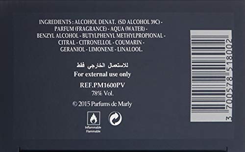 PARFUMS de MARLY - Layton - 4.2 Fl Oz - Eau De Parfum for Men - Top Notes Apple, Bergamot, Lavender - Heart Notes Jasmine, Violet, Geranium - Base Notes Vanilla, Pepper, Guiac Wood - 125ml