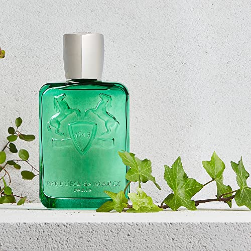 PARFUMS de MARLY - Greenley - 2.5 Fl Oz - Eau De Parfum for Men - Top Notes Sicilian Bergamot, Mandarin, Green Apple, Cashmere Wood - Heart Notes Cedarwood, Petitgrain, Violet, Pomarose - 75ml