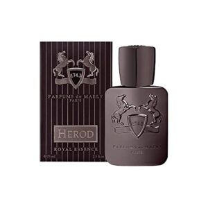 PARFUMS de MARLY - Herod - 2.5 Fl Oz - Eau De Parfum For Men - Top notes Cinnamon, Pepper - Heart notes Tobacco Leaf, Incense, Ciste, Osmanthus - Base notes Vanilla pods, Musk, Woody accord - 75ml