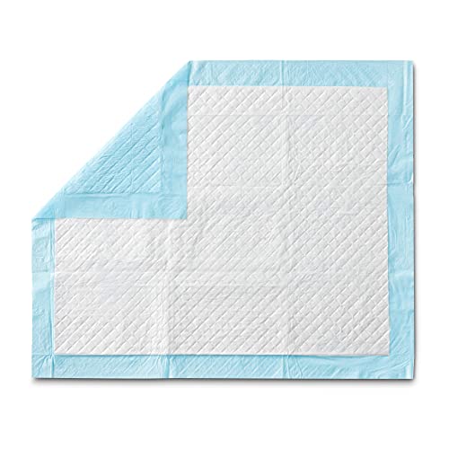 Amazon Basics Dog and Puppy Pee Pads with Leak-Proof Quick-Dry Design for Potty Training, Heavy Duty Absorbency, X-Large, 28 x 34 Inches - Pack of 50