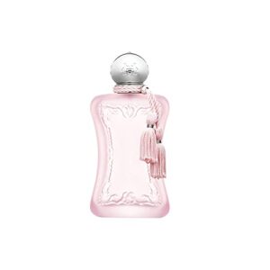 parfums de marly – delina la rosée – 2.5 fl oz – parfum for women – top notes lychee, pear, bergamot essence – heart notes turkish rose, peony, transparent flowers – base notes soft wood – 75ml